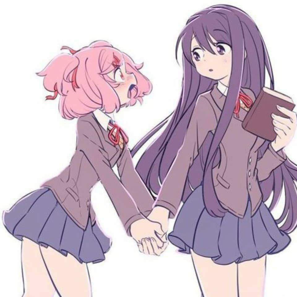 Natsuki X Yuri 3 Artist Lowkeypotato On Deviant Art Doki Doki Literature Club Amino