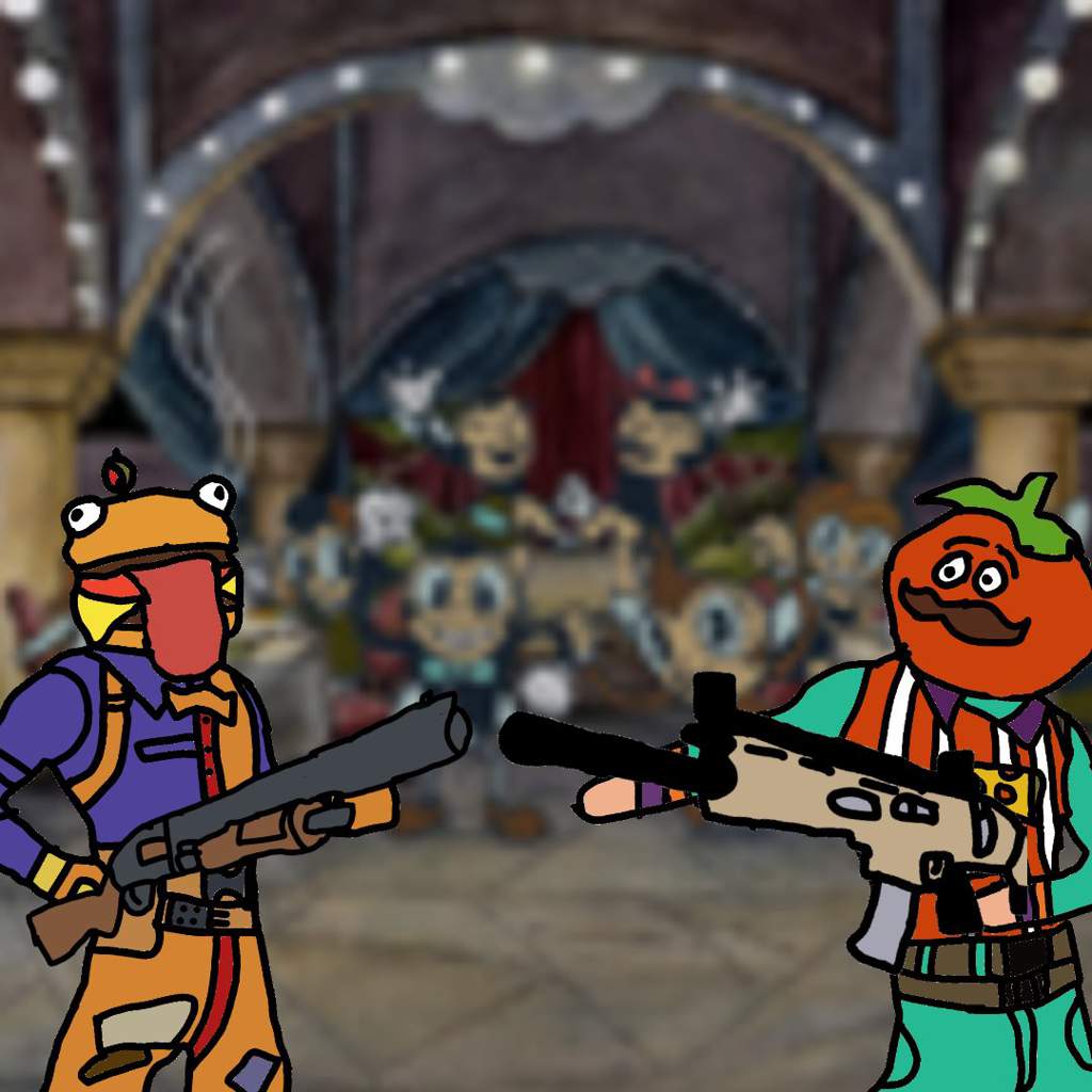 Beef Boss Vs Tomatohead Cuphead Style Fortnite Battle Royale Armory Amino