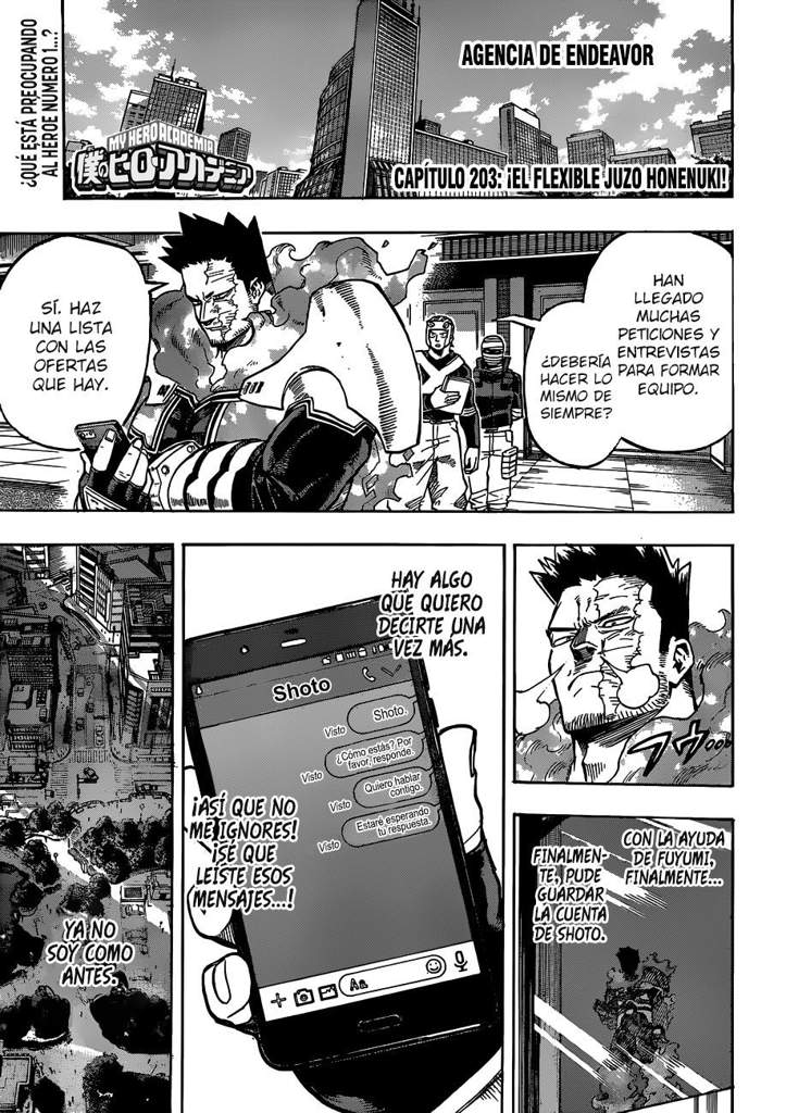 ¡el Flexible Juzo Honenuki Bnha Cap 203 Boku No Hero Academia