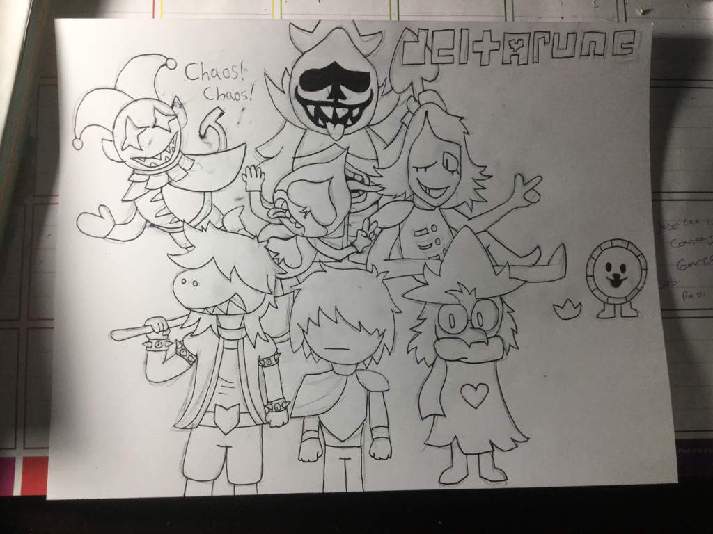 Dibujo Personajes De Deltarune Capítulo 1 • Delta Rune • Amino
