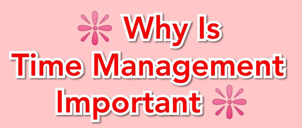  Importance Of Time Management For Students School Amino