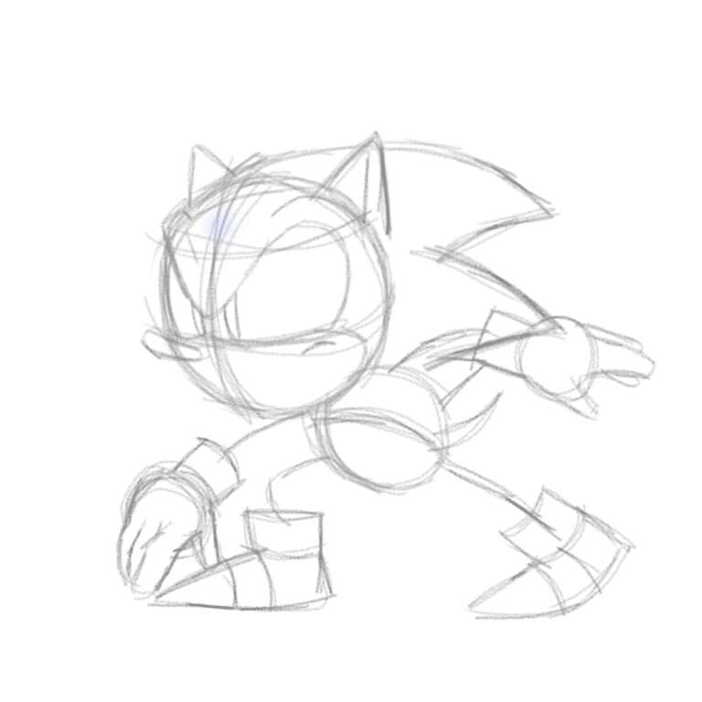 Classic Sonic Pose Sonic Artist Central Amino