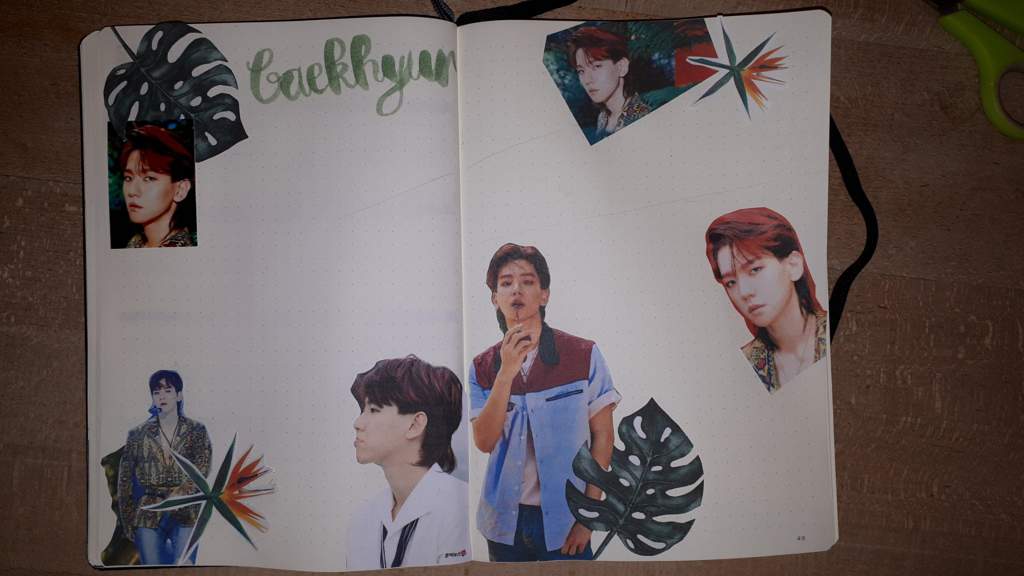 Journal Spread Baekhyun Mullet Appreciation Exo 엑소 Amino