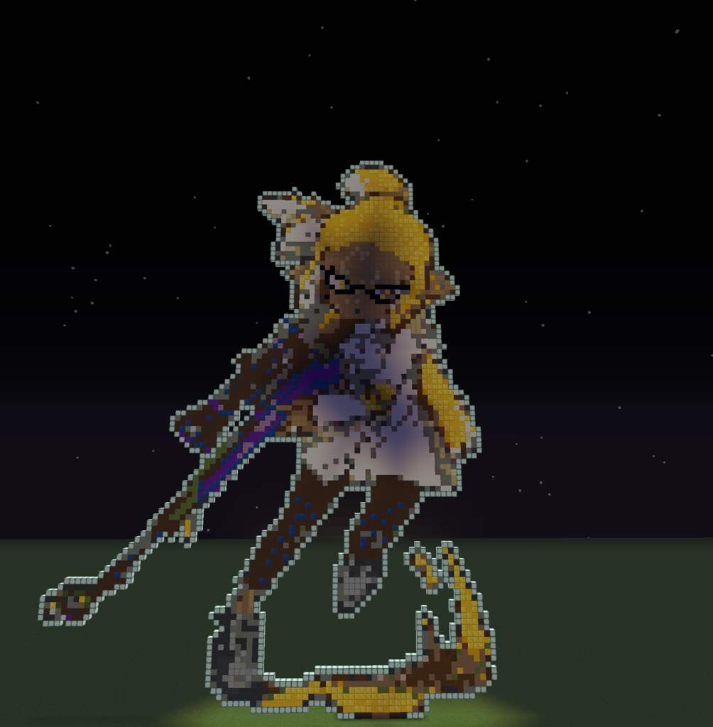 N Pacer Pixel Art In Minecraft Splatoon Amino