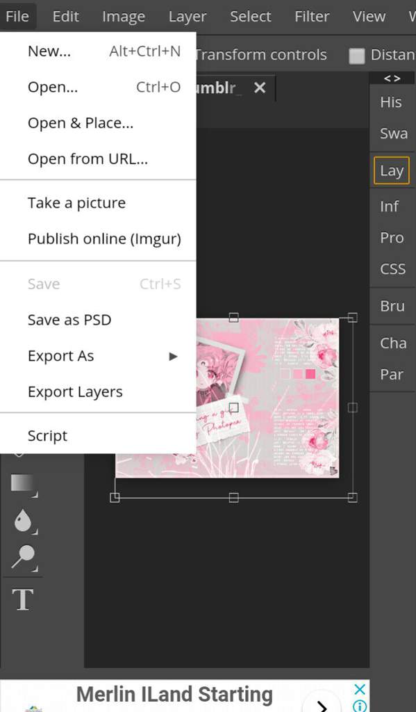 How Add A Gif Using Photopea Editing Designing Amino