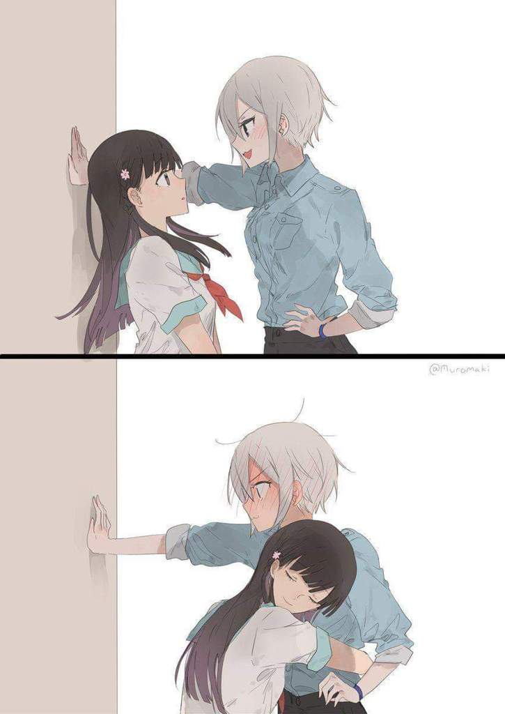 You Flirting With Her Vs When She Flirts With You 😳 Yuri Manga And Anime Amino