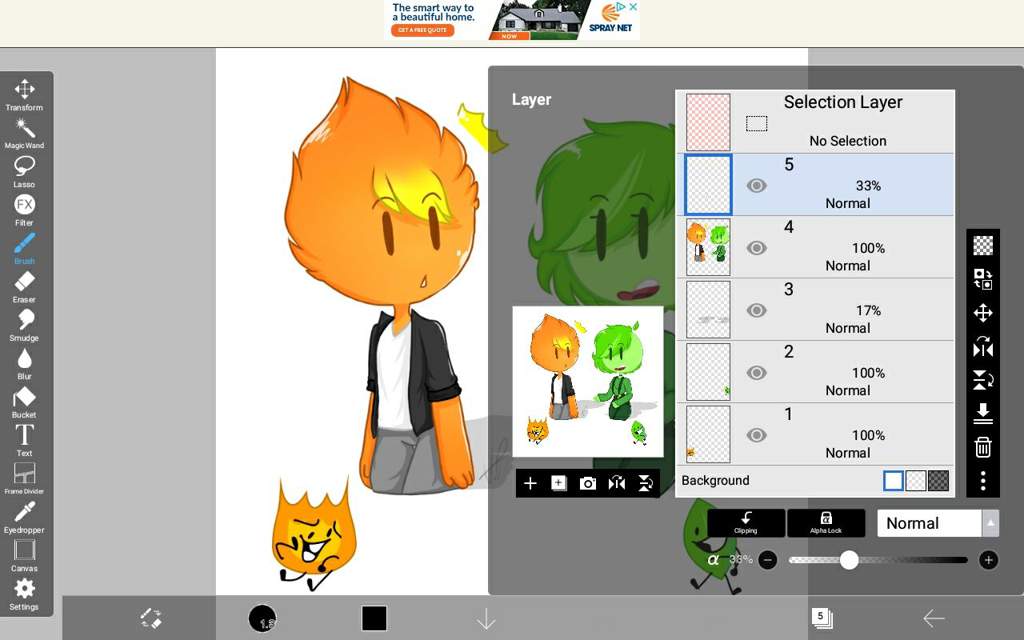 Firey And Leafy Humans Bfdi💖 Amino