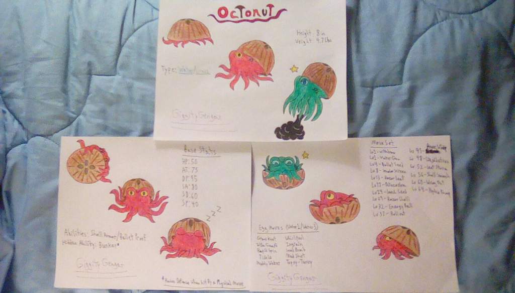 Fakemon Art Challenge Entry Octonut The Coconut Octopus Pokémon Pokémon Amino