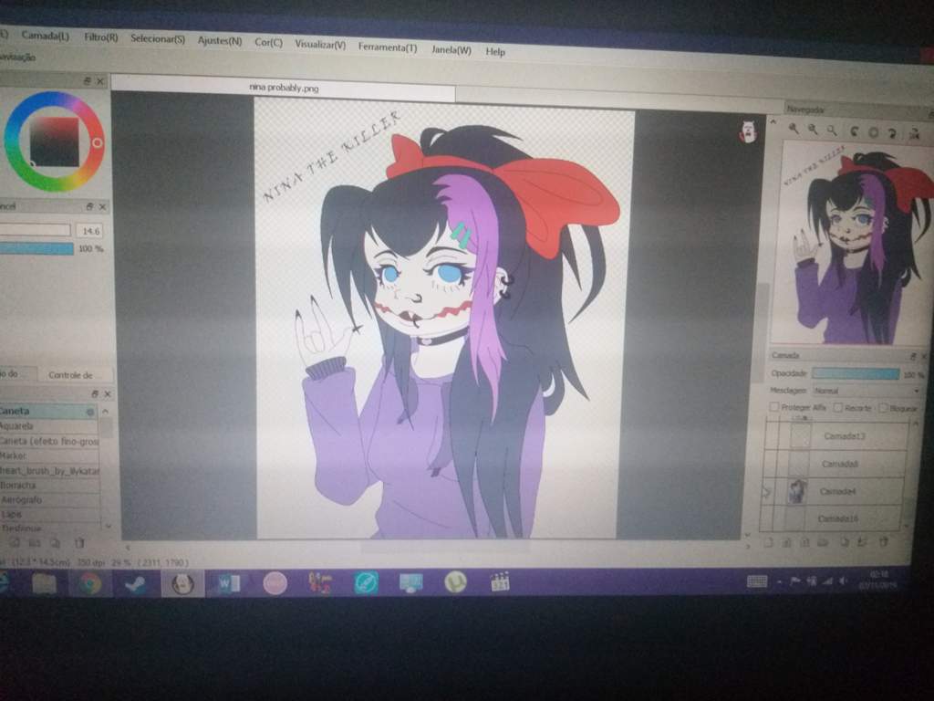 Nina The Killer Fanart Mrcreepypasta Amino