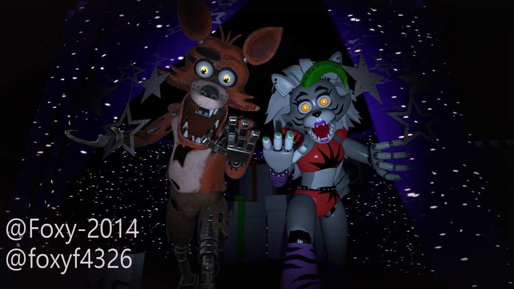 All My Renders Of Foxy X Roxanne Wolffoxannewolf Five Nights At Freddys Amino