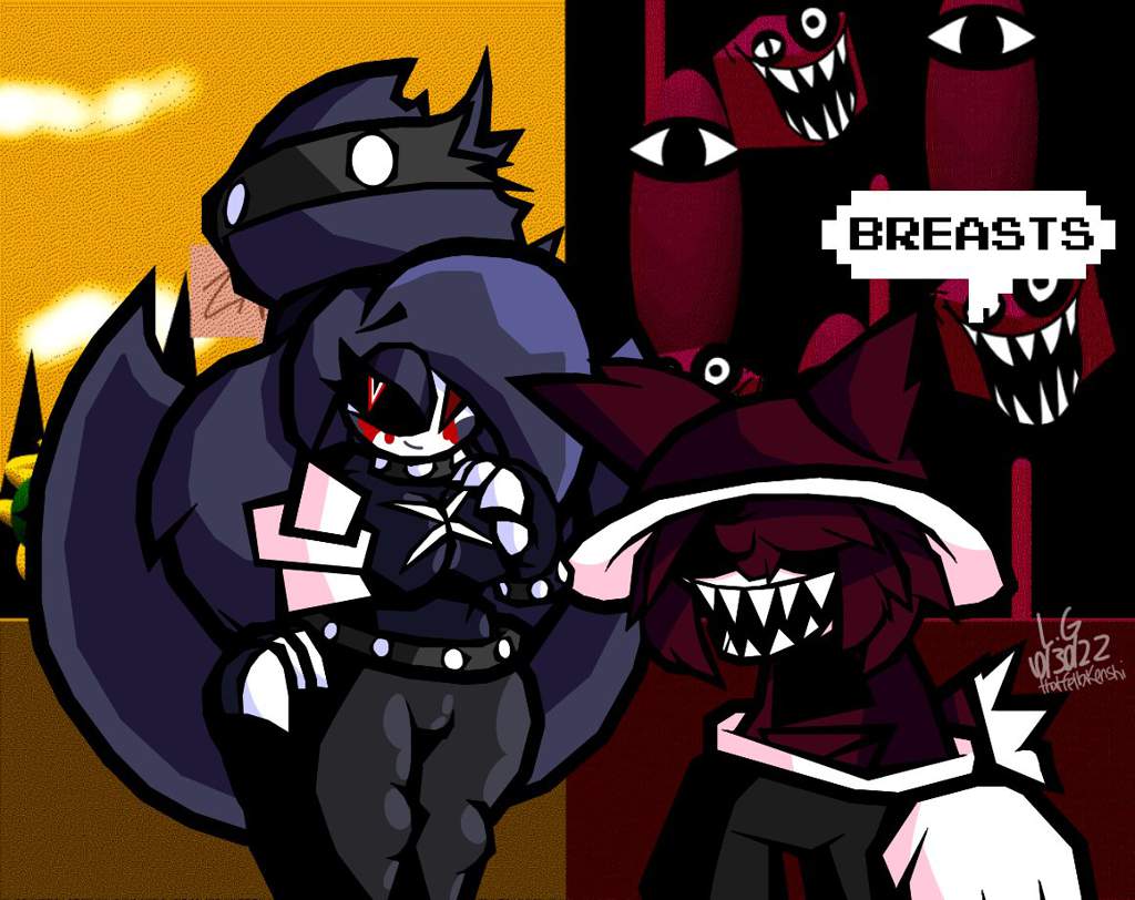 Happy Halloween Have Vivi And Durpi As Lord X And Mx Fnf Dave And Bambi Community Amino