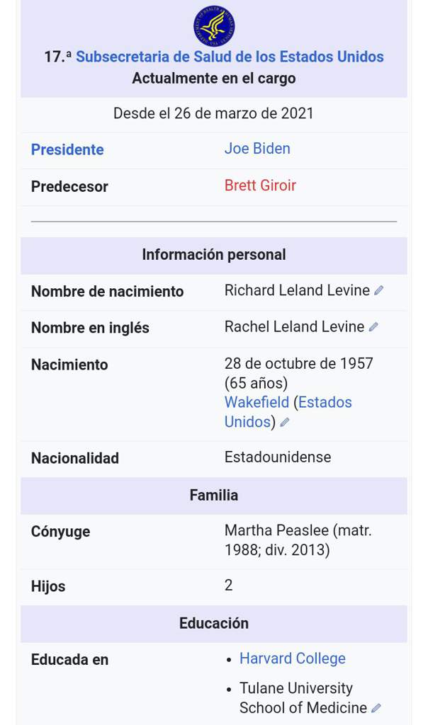 Dra Rachel Levine Lgbt ♡ Amino